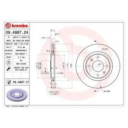 Brembo Bremsensatz, Scheibenbremse sg00000enn Vorderachse Voll 266mm 20mm f&uuml;r CITRO&Euml;N PEUGEOT FENGSHEN RENAULT HSV