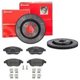 Brembo Bremsensatz-Vorderachse MAX LINE SK8K0F5MX2 Bremsensatz, Scheibenbremse vorne rechts links innenbel&uuml;ftet 266mm f&uuml;r CITRO&Euml;N (DF-PSA) PEUGEOT DON