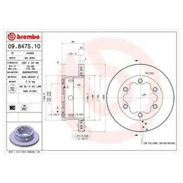 Brembo Bremsensatz, Scheibenbremse skiyd0mcs2 Vorderachse Innenbel&uuml;ftet 285mm 22mm f&uuml;r MERCEDES-BENZ SEAT SKODA VW DODGE