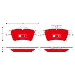 TRW Bremsbelagsatz, Scheibenbremse GDB1621DTE hinten rechts links f&uuml;r PEUGEOT SAAB VOLVO NISSAN OPEL RENAULT CADILLAC HOLDEN (DF-PSA) PONTIAC MAZDA (