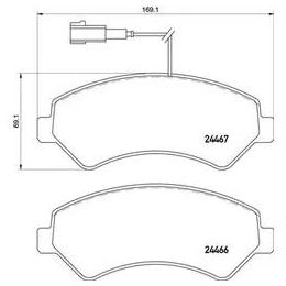 Brembo Bremsensatz-Vorn und hinten SG00000F4L Bremsensatz, Scheibenbremse vorne rechts links innenbel&uuml;ftet 300mm f&uuml;r PEUGEOT FIAT CITRO&Euml;N RAM 16078805