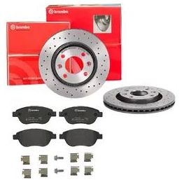 Brembo Bremsensatz-Vorderachse XTRA LINE / STANDARD SK8K0F5FX0 Bremsensatz, Scheibenbremse vorne rechts links Gelocht/innenbel. 266mm f&uuml;r CITRO&Euml;N (DF-