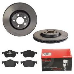 Brembo Bremsensatz, Scheibenbremse 142056203 Vorderachse innenbel&uuml;ftet 316mm 28mm f&uuml;r Volvo