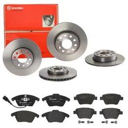 Brembo Bremsensatz-Vorn und hinten SG00000EA4 Bremsensatz, Scheibenbremse vorne rechts links innenbel&uuml;ftet 288mm f&uuml;r SKODA VW (SVW) SEAT (FAW) JETTA A