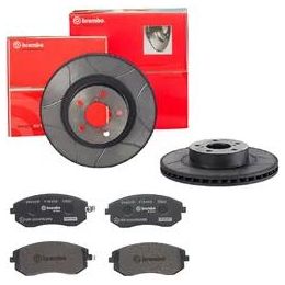 Brembo Bremsensatz-Vorderachse MAX LINE SK8K0F6XK7 Bremsensatz, Scheibenbremse vorne rechts links innenbel&uuml;ftet 276mm f&uuml;r TOYOTA SAAB SUBARU 26296FE02