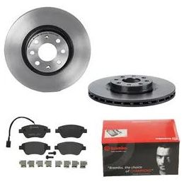 Brembo Bremsensatz, Scheibenbremse 142054338 Vorderachse innenbel&uuml;ftet 284mm 22mm f&uuml;r Opel Fiat ABARTH ALFA ROMEO Vaughall