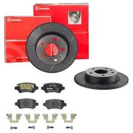 Brembo Bremsensatz-Hinterachse MAX LINE SK8K0F96Z3 Bremsensatz, Scheibenbremse hinten rechts links Geschlitzt 264mm f&uuml;r KIA GENERAL MOTORS SATURN VAUX