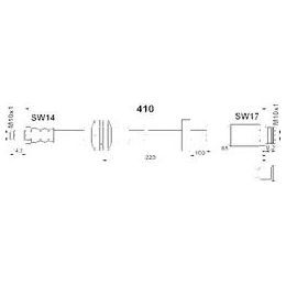 ATE Bremsschlauch 24.5112-0414.3 vorne rechts links f&uuml;r FIAT 51917836 51811926