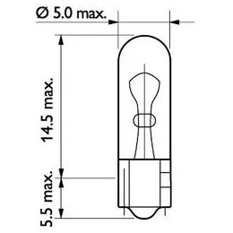 Philips Gl&uuml;hlampe, Instrumentenbeleuchtung Gl&uuml;hlampe 13516CP Instrumentenbeleuchtung,Gl&uuml;hlampe 24V
