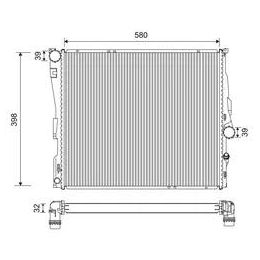 Valeo K&uuml;hler, Motork&uuml;hlung 701200 f&uuml;r BMW 17113415693 3415693