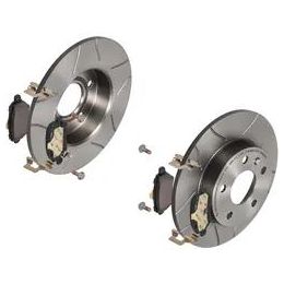 Brembo Bremsensatz-Hinterachse MAX LINE / STANDARD SK8K0F9389 Bremsensatz, Scheibenbremse hinten rechts links Geschlitzt 264mm f&uuml;r KIA GENERAL MOTORS