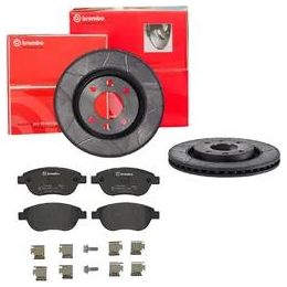 Brembo Bremsensatz-Vorderachse MAX LINE / STANDARD SK8K0F7129 Bremsensatz, Scheibenbremse vorne rechts links innenbel&uuml;ftet 266mm f&uuml;r CITRO&Euml;N (DF-PSA)