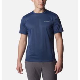 Columbia Herren Funktionsshirtschwarz mountain, Gr. XXL, Obermaterial: 100% Polyester, Shirts, Kurzarm-Design, feuchtigkeitstransportierendes Gewebe,