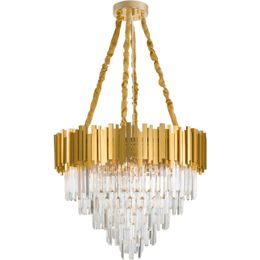 NOVA LUCE H&auml;ngeleuchten "GRANE", gold, 12, &Oslash; 73cm H: 120cm, 1 Stk., Leuchten, Ohne Beleuchtung