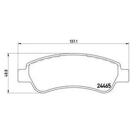 Brembo Bremsensatz-Hinterachse IK3EBYFLG9 Bremsensatz, Scheibenbremse hinten rechts links voll 280mm f&uuml;r PEUGEOT FIAT CITRO&Euml;N 1607880580 4246Z1 425360