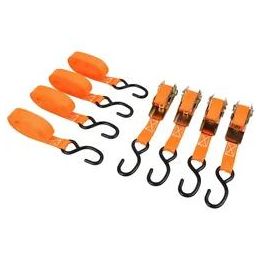 LAS Auto und Campingzubeh&ouml;r Spanngurt-Set 4-tlg mit Ratsche u. Haken 10342 Spanngurt