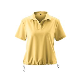 Funktionsbluse Gonso "Adventure Blouse W", Damen, Gr. 42, kanariengelb, 94% Polyester, 6% Elasthan, V-Ausschnitt, Blusen, Damen Bluse zum Radfahren, Ideal f&uuml;r Gravel, MTB und Radtour