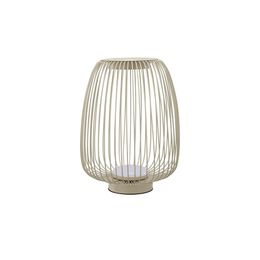 KHG LED-Tischleuchte &brvbar; beige &brvbar; Ma&szlig;e (cm): H: 34 &Oslash;: 26 &raquo; H&ouml;ffner