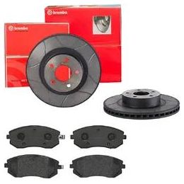 Brembo Bremsensatz-Vorderachse MAX LINE / STANDARD SK8K0F6FB1 Bremsensatz, Scheibenbremse vorne rechts links innenbel&uuml;ftet 276mm f&uuml;r TOYOTA SAAB SUBAR