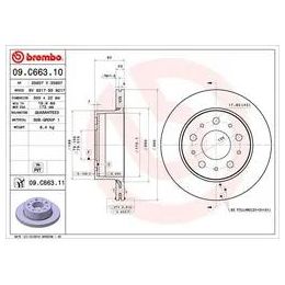 Brembo Bremsensatz-Hinterachse COATED DISC LINE / STANDARD IJG5Y0URR5 Bremsensatz, Scheibenbremse hinten rechts links innenbel&uuml;ftet 300mm f&uuml;r ALFA ROM