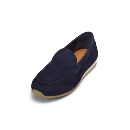 Marc O'Polo MARC O'POLO Damen Mokassin "aus weichem Ziegenleder", Gr. 38, blau, Obermaterial: 100% Leder (Ziege), unifarben, Schuhe