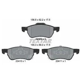 TEXTAR Bremsbelagsatz, Scheibenbremse 2240901 vorne rechts links f&uuml;r ROEWE (SAIC) MG 10343249 10088104 10197211
