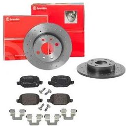 Brembo Bremsensatz, Scheibenbremse sk8k0f8a11 Hinterachse Gelocht 240mm 11mm f&uuml;r FORD ABARTH ZASTAVA FIAT ALFA ROMEO CHRYSLER