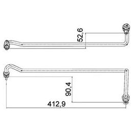 Mahle &Ouml;lschlauch BEHR HELLA SERVICE *** PREMIUM LINE AHX 4 000P 18mm f&uuml;r VW CUPRA AUDI PORSCHE 7L0317019 7L0317821D