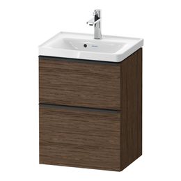 Duravit Waschtischunterschrank D-Neo 48,4x37,2x62,5cm, 1 Kast, sw/Nuss dkl. (DE43500BD210000)