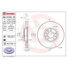 Brembo Bremsensatz, Scheibenbremse sg00000ex4 Vorderachse Innenbel&uuml;ftet 304mm 12mm f&uuml;r CITRO&Euml;N OPEL VAUXHALL GEELY BYD PEUGEOT CITRO&Euml;N (DF-PSA) DS (CA