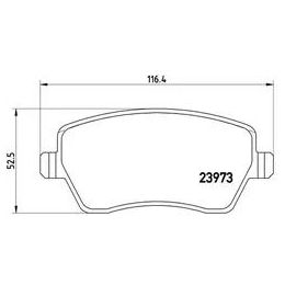 Brembo Bremsensatz-Vorderachse COATED DISC LINE / STANDARD IJZJSGG0A7 Bremsensatz, Scheibenbremse vorne rechts links innenbel&uuml;ftet 269mm f&uuml;r RENAULT T