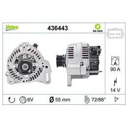 Valeo Generator REMANUFACTURED PREMIUM 436443 14V 90A f&uuml;r VW SEAT AUDI FORD 28903025PV 28903025P 30903023FX