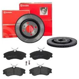 Brembo Bremsensatz-Vorderachse MAX LINE / STANDARD SK8K0F3GC8 Bremsensatz, Scheibenbremse vorne rechts links innenbel&uuml;ftet 266mm f&uuml;r PEUGEOT CITRO&Euml;N 4