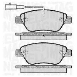 MAGNETI MARELLI Bremsbelagsatz, Scheibenbremse 363916060560 vorne rechts links f&uuml;r ALFA ROMEO PEUGEOT FIAT CITRO&Euml;N 0000077366134 1617283380 160925328