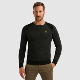 PME-Legend PME LEGEND Herren Rundhalspullover, schwarz, Gr. XXXL, Strick, Obermaterial: 100% Baumwolle, Pullover
