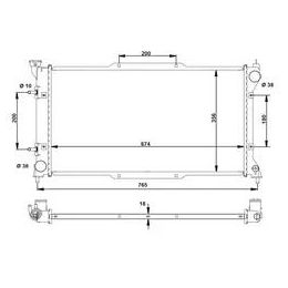 NRF K&uuml;hler, Motork&uuml;hlung EASY FIT 53783 f&uuml;r SUBARU 45199AC071 45199AC280 45199AC070