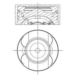 Mahle Kolben 001 PI 00133 000 f&uuml;r MERCEDES-BENZ A6510301017 A6510300417 6510300417