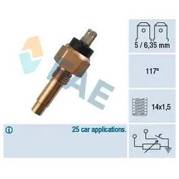 FAE Sensor, Zylinderkopftemperatur 34160 f&uuml;r STANDARD AUTOMOBILE BMW 62161360870 TS-342
