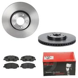 Brembo Bremsensatz-Vorderachse COATED DISC LINE / STANDARD IJDTIDEVZ3 Bremsensatz, Scheibenbremse vorne rechts links innenbel&uuml;ftet 321mm f&uuml;r HYUNDAI K