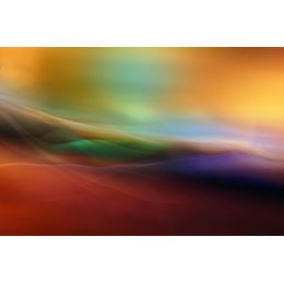 Fototapete papermoon "Photo-Art HEIDI WESTUM, AQUARELLLINIEN", bunt, B:4,5m L:2,8m, Vlies, Tapeten