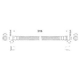 ATE Bremsschlauch 24.5237-0315.3 hinten rechts links f&uuml;r VAG 2H0611775B 2H0611775