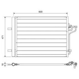Valeo Kondensator, Klimaanlage 814390 f&uuml;r FORD 8V61-19710-FB 2002808 8V6119710FB
