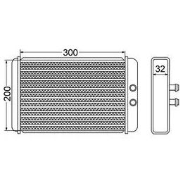Mahle W&auml;rmetauscher, Innenraumheizung AH 61 000S f&uuml;r PEUGEOT FIAT CITRO&Euml;N 46722710 6448H8
