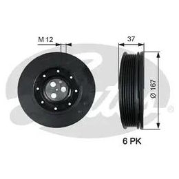 GATES Riemenscheibe, Kurbelwelle DriveAlign&reg; TVD1060 Universal