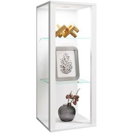 Wandregal Vcm "Holz Glas Wandvitrine Wandregal Glasol MW", wei&szlig;, B:35cm T:35cm, Regale, Wandregal