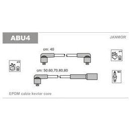 JANMOR Z&uuml;ndleitungssatz ABU4 KEVLAR 7mm f&uuml;r AUDI VAG 437998031B 305998031