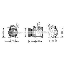 AVA QUALITY COOLING Kompressor, Klimaanlage AUK167 f&uuml;r LAND ROVER JPB000030