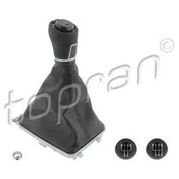 TOPRAN Schalthebelverkleidung 120 059 schwarz/silber f&uuml;r SKODA VW SEAT CUPRA AUDI PORSCHE VAG 5G1711113C 5G1711113A 5G1711113CMIT