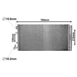 Van Wezel Kondensator, Klimaanlage 43005449 f&uuml;r RENAULT 921100005R 921000005R 9210000294R
