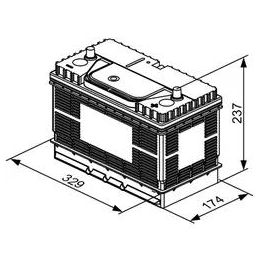 Bosch T3 - 12V 105AH 800A 0 092 T30 520 Starterbatterie 105Ah